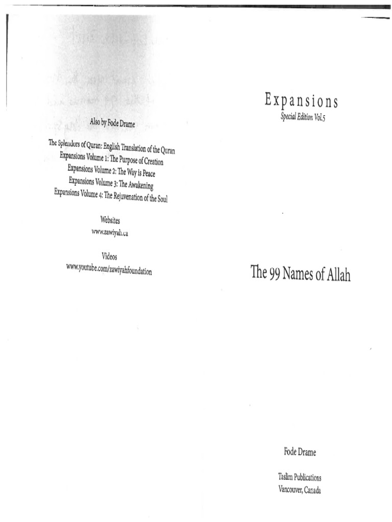 99 Names Pages 1 35 | PDF