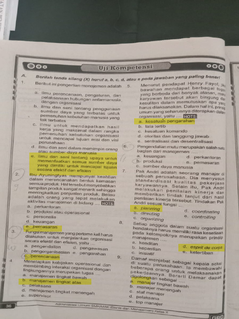 Pilgan Manajemen | PDF