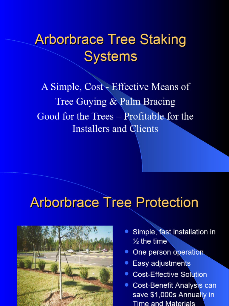 Arbor Brace Trees Taking | PDF