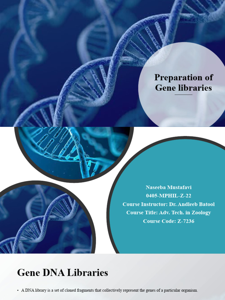 Preparation of Gene Libraries | PDF | Complementary Dna | Molecular Cloning
