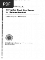 AASHTO M180 Guardrail Specifications | PDF | Galvanization | Screw