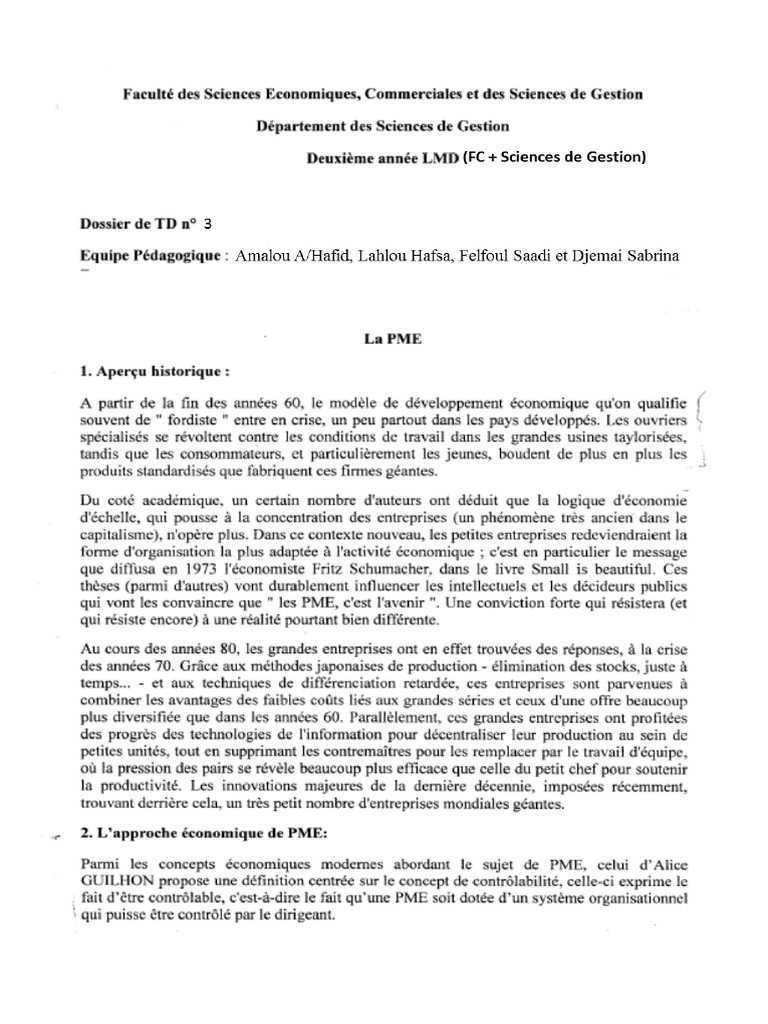 Les PME | PDF