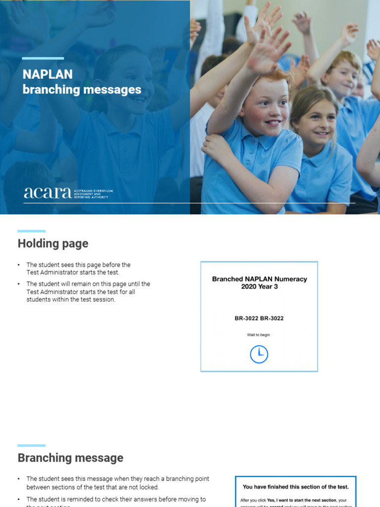 Naplan Branching Messages | PDF | Human Communication