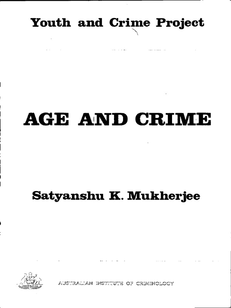 Youth Crime Project Part 1 Age Crime | PDF | Juvenile Delinquency | Crimes