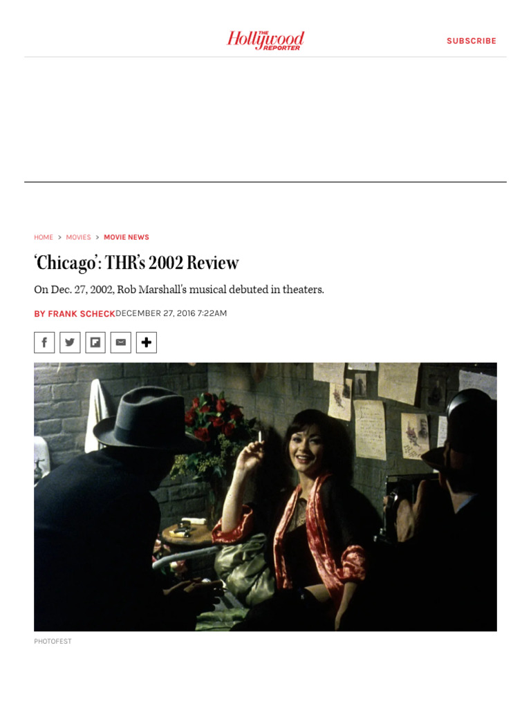 Chicago' Review - 2002 Movie - The Hollywood Reporter | PDF | Martin ...