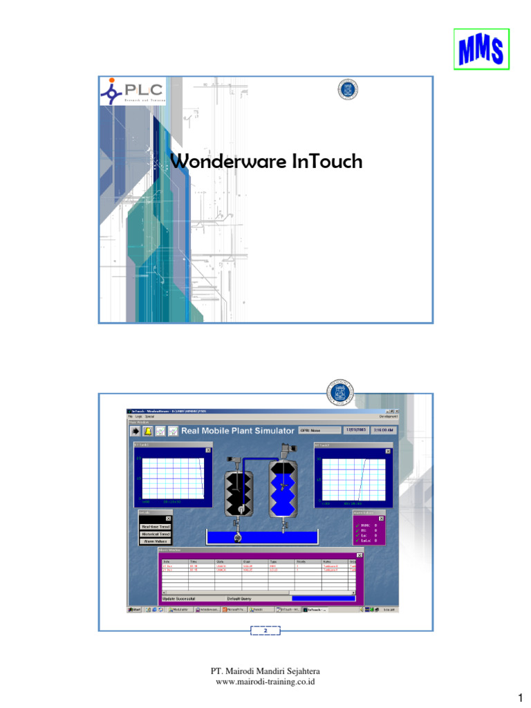 Pelatihan Wonderware InTouch oleh Mairodi | PDF