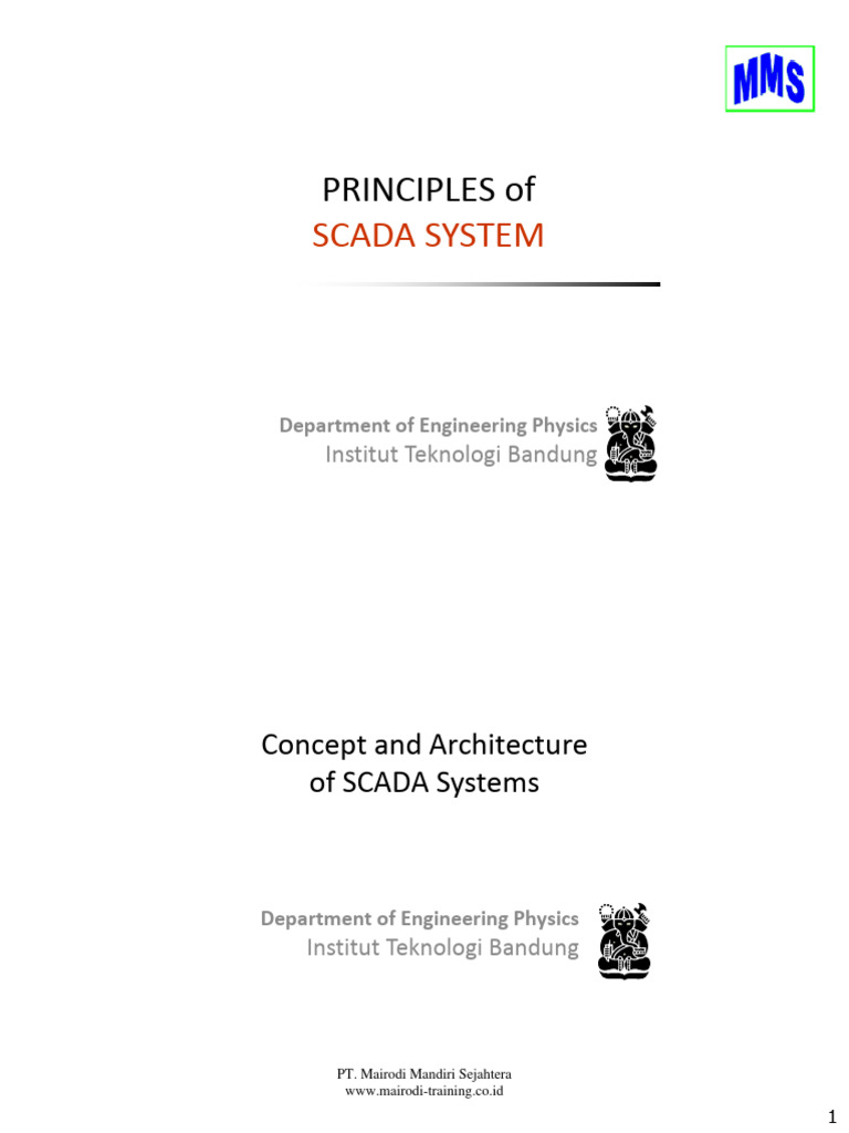 Principles Of: Scada System | PDF | Scada | Programmable Logic Controller