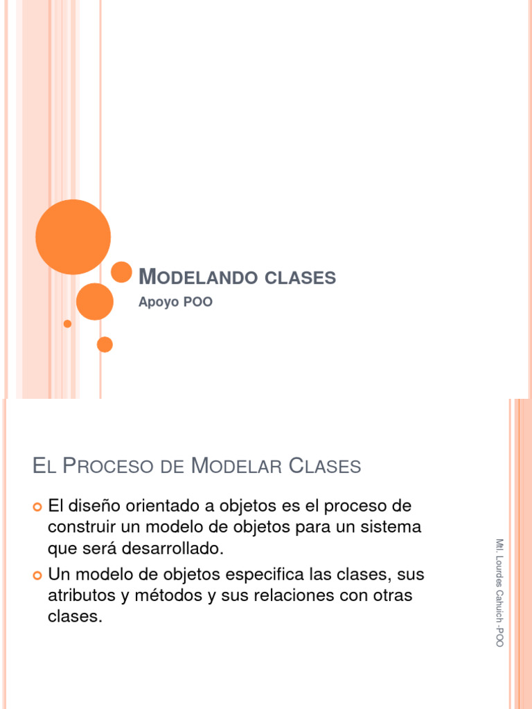 Clase Modelo | PDF | Objeto (informática) | Lenguaje de modelado unificado