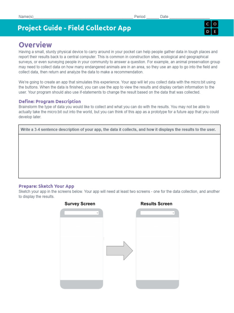 Devices - Project Guide - Field Collector App | PDF | Mobile App | Data