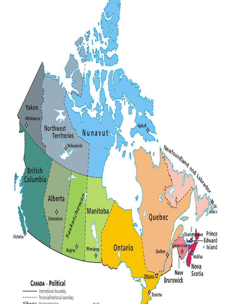 Political Map of Canada | PDF