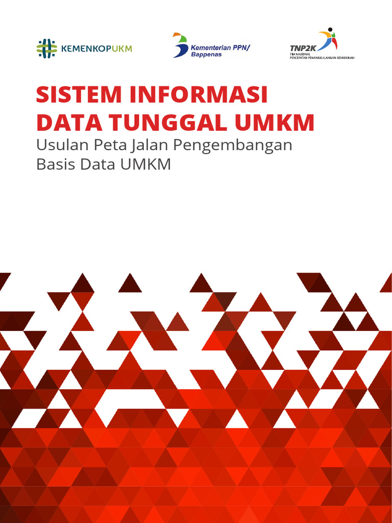 Buku - Sistem Informasi Data Tunggal UMKM (Usulan Peta Jalan ...