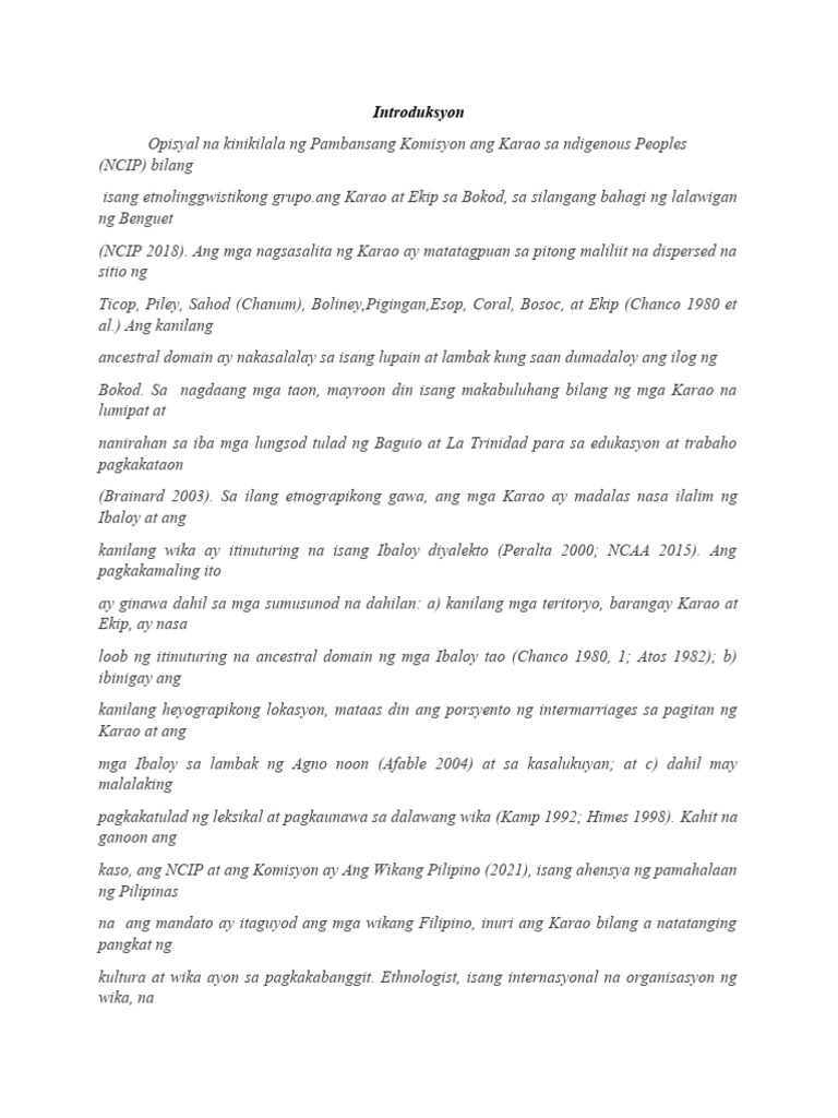 Pananaliksik Sa Heterogenous Na Wika - Term Paper-1-1 | PDF