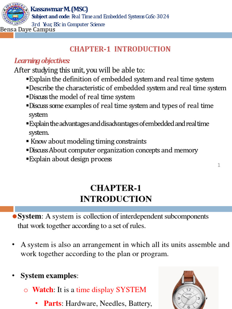 Chapter 1 Pdf Embedded System Random Access Memory 
