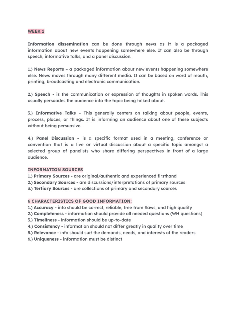 English 10 Quarter 1 Reviewer | PDF | Information | News