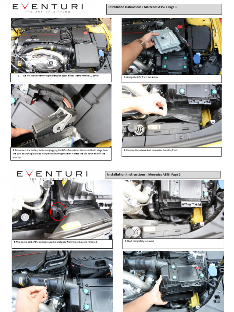 Mercedes A35S-Installation-Guide | PDF | Electrical Connector | Equipment