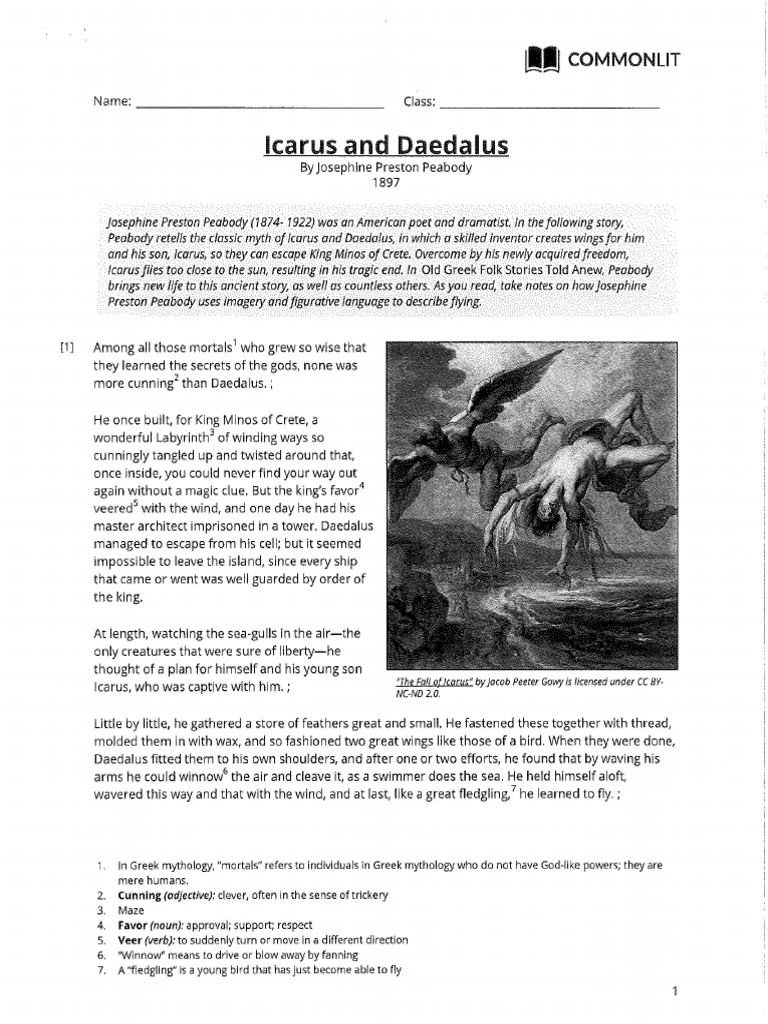 Icarus and Daedalus | PDF