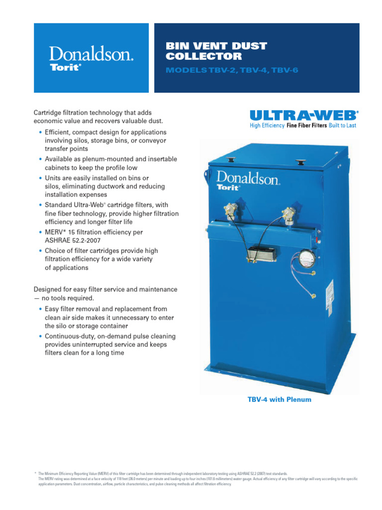 Bin Vent Dust Collector | PDF | Manufactured Goods | Tools