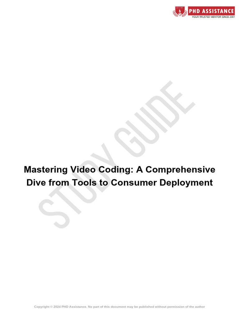 Mastering Video Coding A Comprehensive Dive From Tools To Consumer Deployment | PDF | Computing ...
