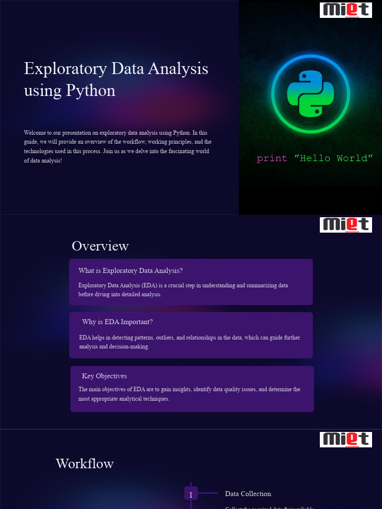 Exploratory Data Analysis Using Python | PDF | Data Analysis | Data Exploratory Data Analysis Using Python | PDF | Data Analysis | Data