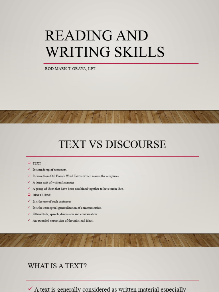 1st Quarter 2nd | PDF | Reading Comprehension | Discourse