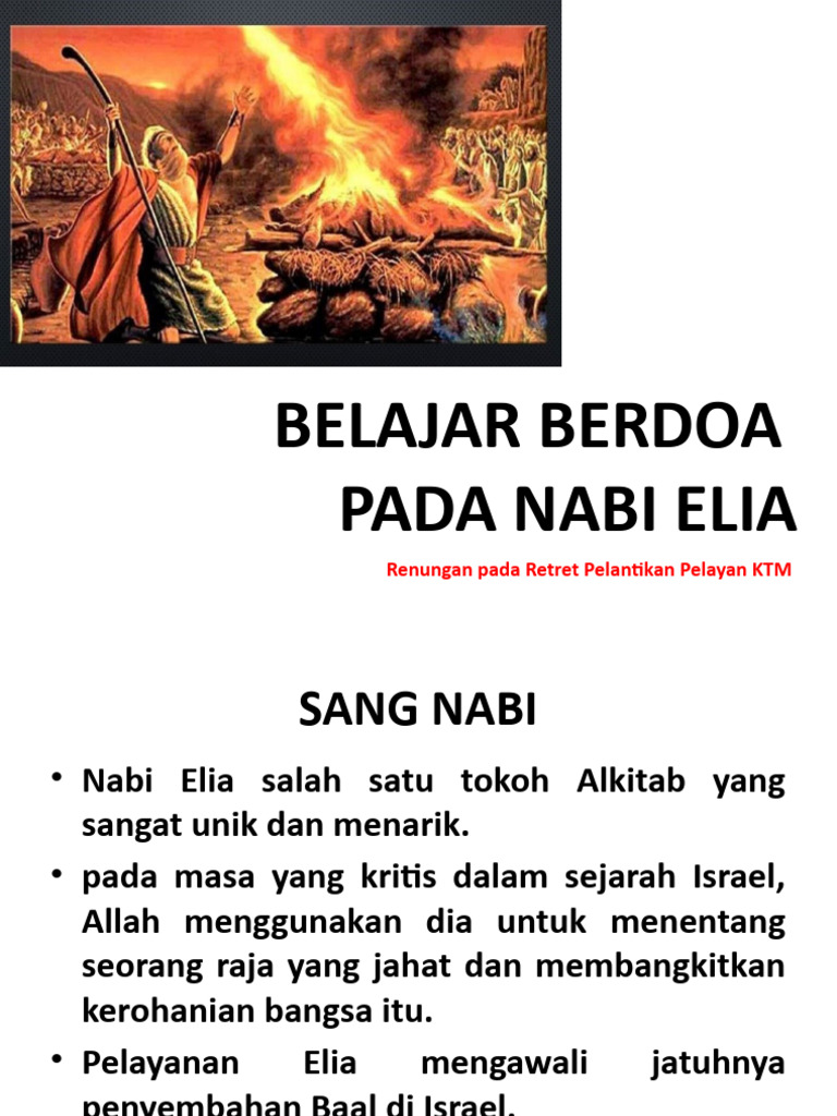 Belajar Berdoa Pada Nabi Elia | PDF