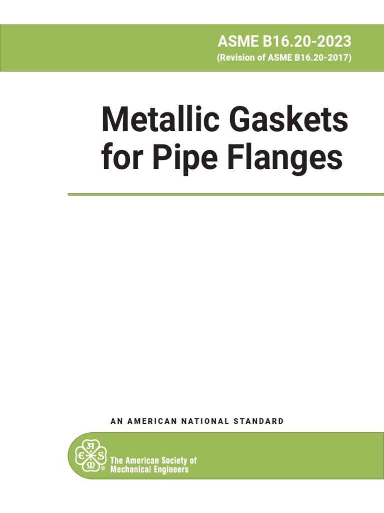 Asme B16.20-2023 | PDF | Asbestos | Pipe (Fluid Conveyance)