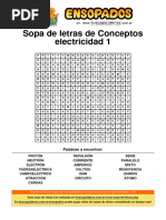 Sopas de Letras Energia | PDF