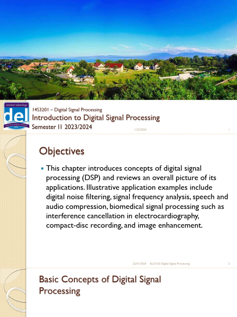 PSD W01S02 Introduction To Digital Signal Processing | PDF | Digital ...