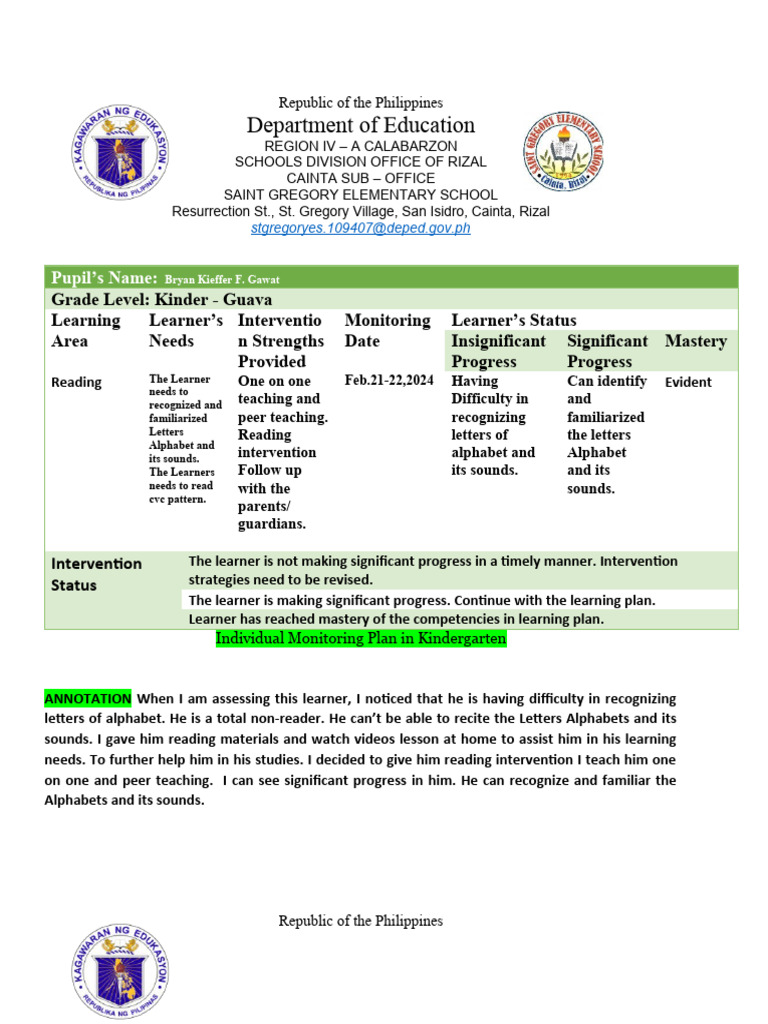 ILMP 2023-Anchie-E.-Tampus | PDF | Learning | Neuroscience