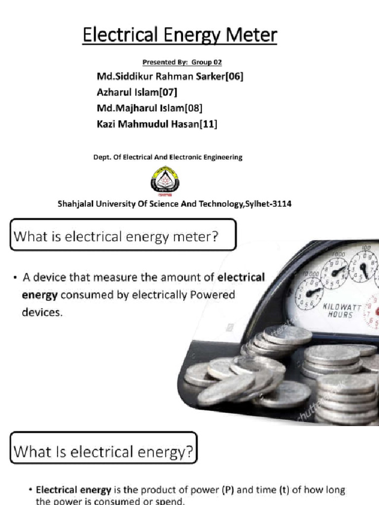 Electrical Energy Meter | PDF