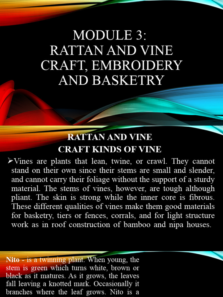 Module 3 Rattan | Download Free PDF | Embroidery | Sewing Needle