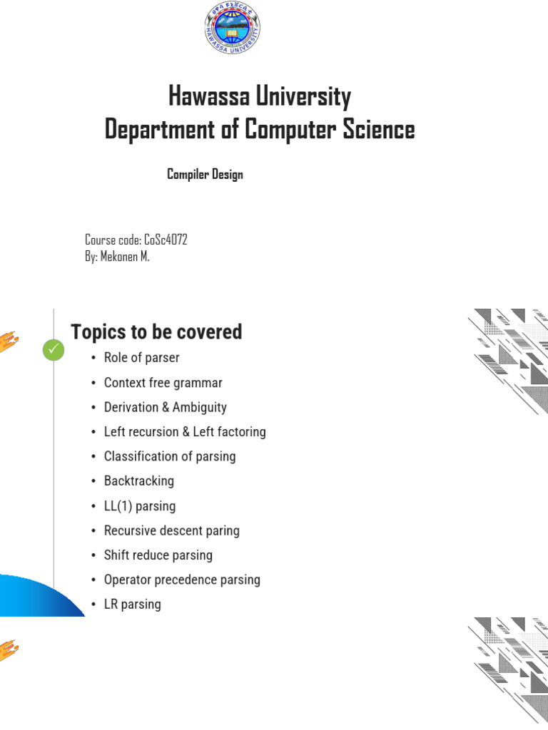 Unit 3 - Syntax Analysis | PDF | Parsing | Linguistics