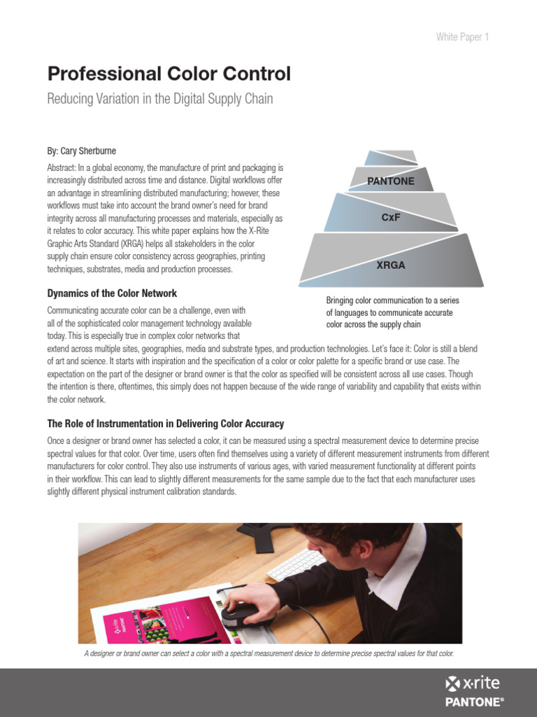 X Rite Graph C Is Art Standards XRG A | PDF | Calibration | Color