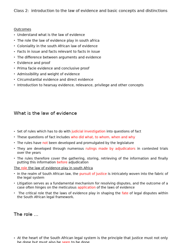 Class 2 | Download Free PDF | Relevance (Law) | Evidence (Law)