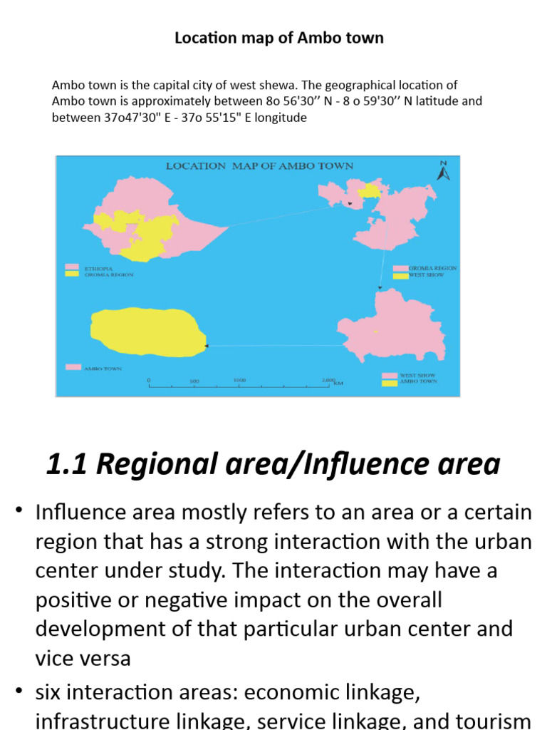 Location Map of Ambo Town | PDF | Economies