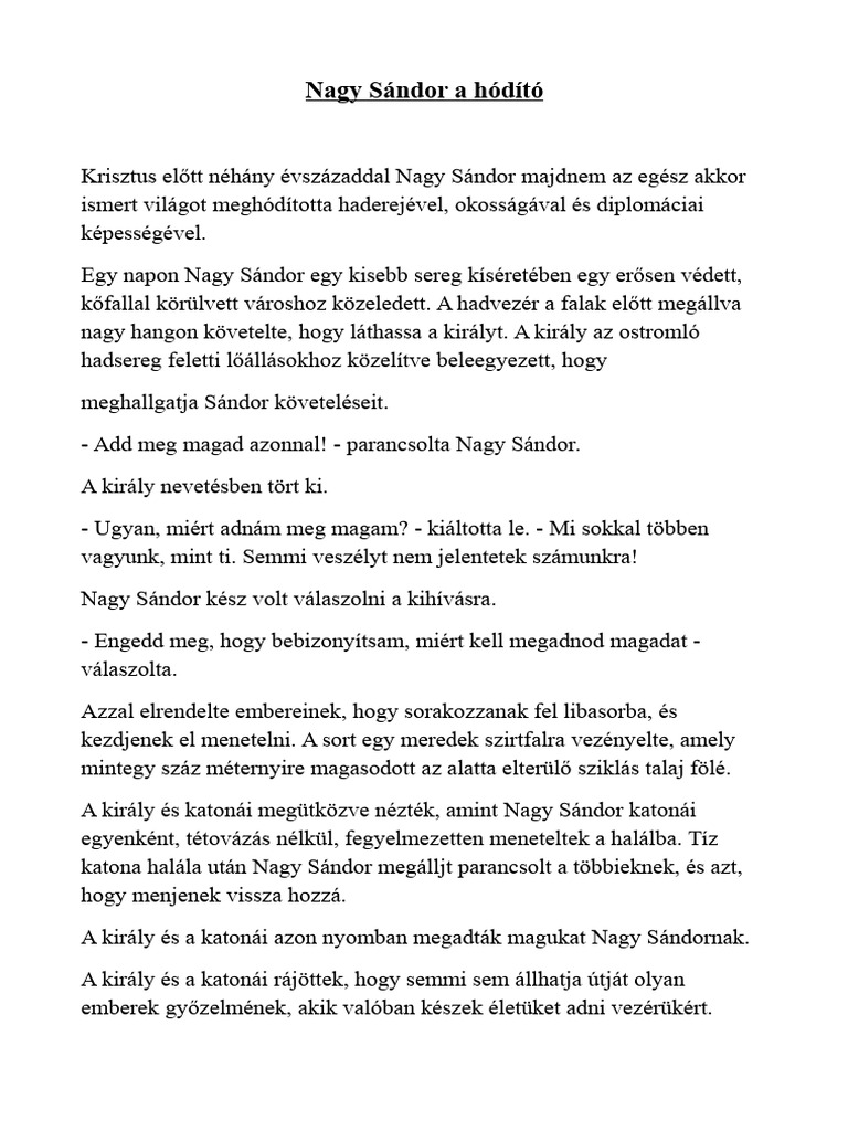Nagy Sándor A Hódító | PDF