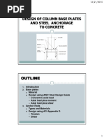 AISC Design Guide 01 - Base Plate and Anchor Rod Design | PDF