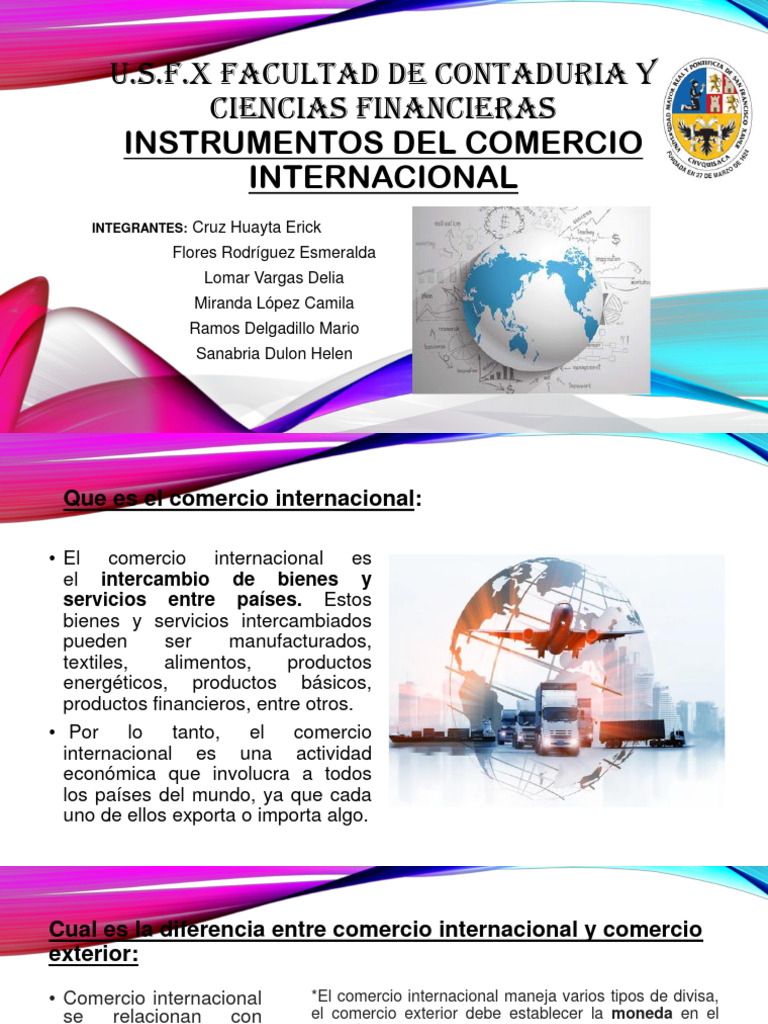 Instrumentos Del Comercio Internacional | PDF | Comercio | Arancel