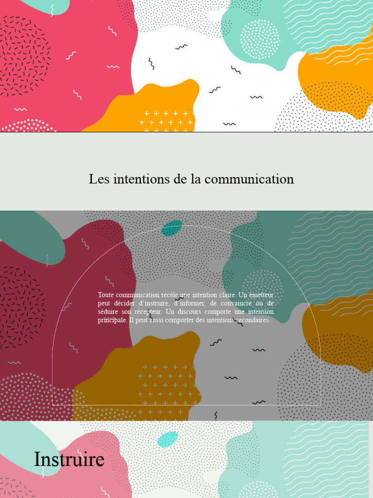 Les Intentions de Communication | PDF
