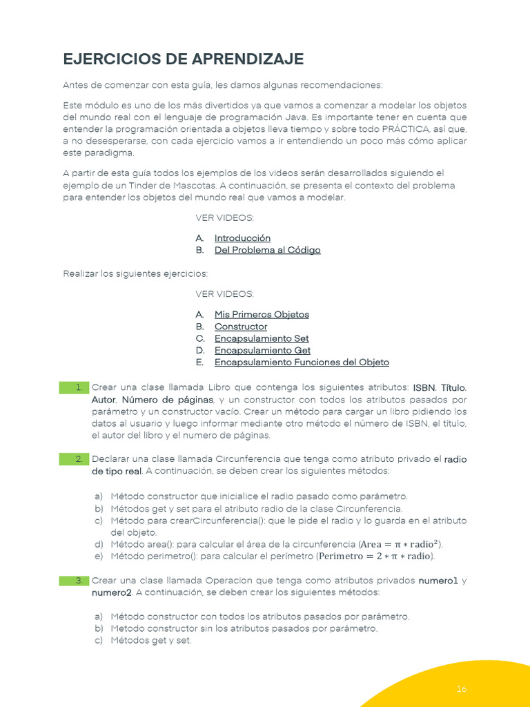 Guía Poo PrÁctica 9008 Pdf Constructor Programación Orientada A Objetos Programación