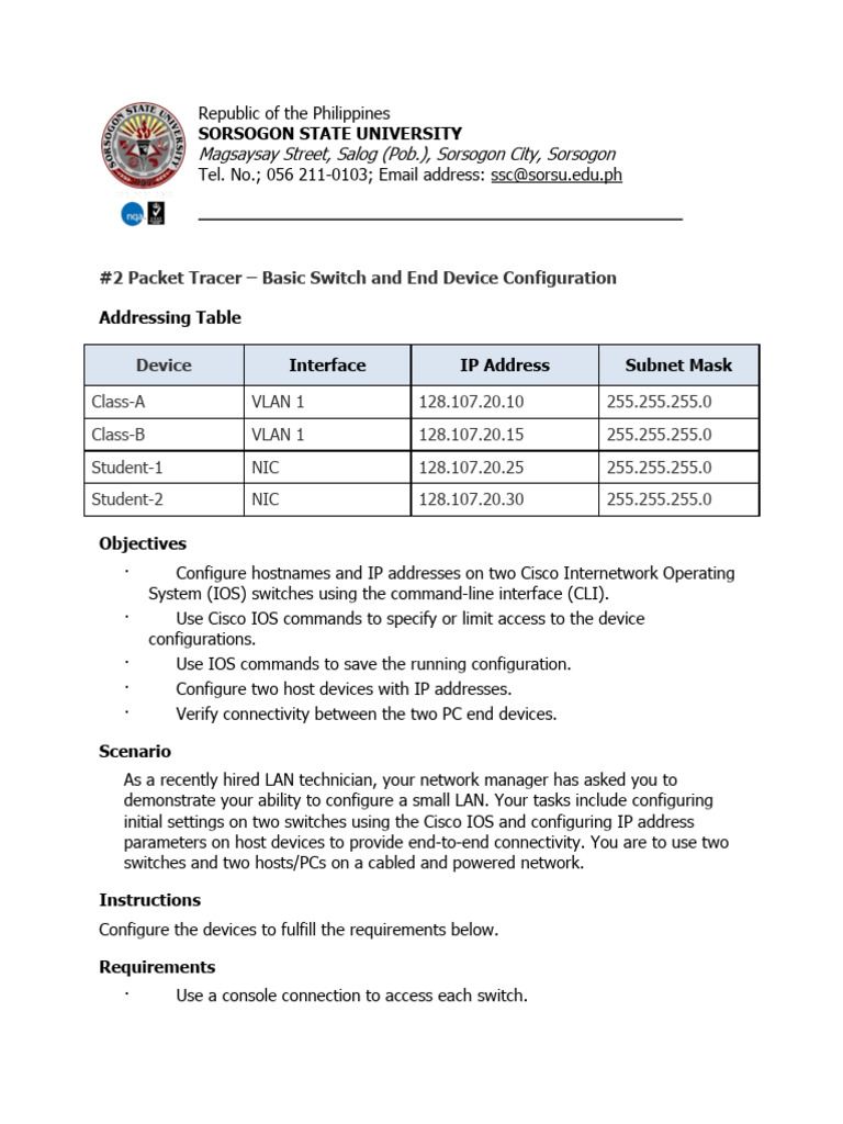 Act 2 | PDF | Computer Network | Ip Address