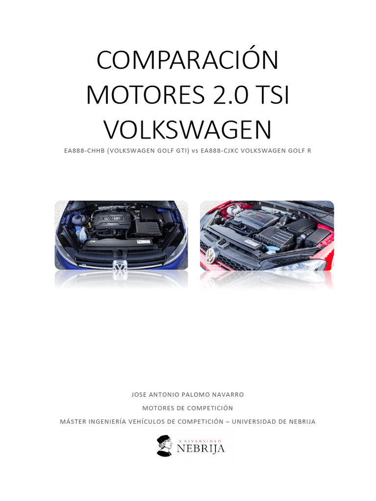 VW Motores 2.0L. EA888 Gen3 | PDF | Turbocompresor | Inyección de combustible