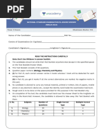 NSEJS 2022 Answer Key and Solutions | PDF