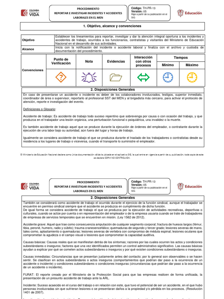 TH-PR-13 V5 Copia Controlada | PDF