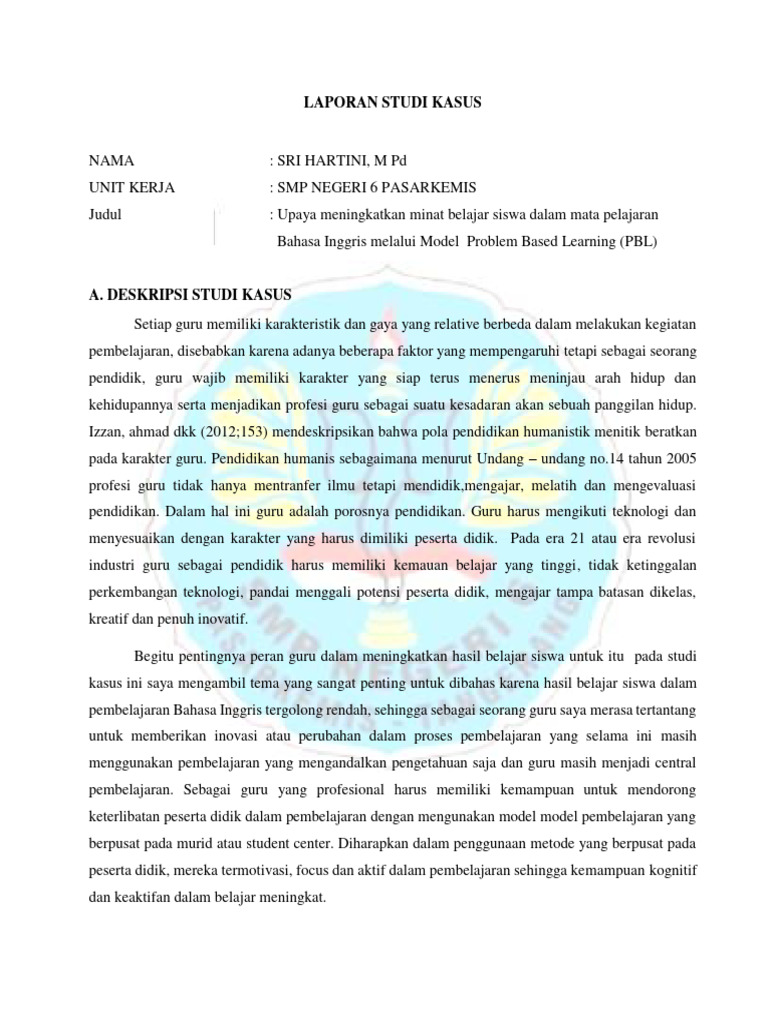 Studi Kasus PPG Daljab | PDF