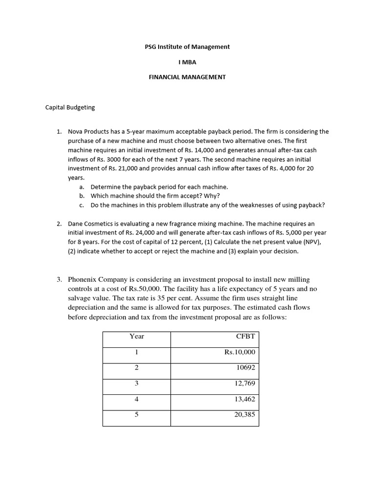 FM Questions Feb 2024 | PDF | Net Present Value | Business