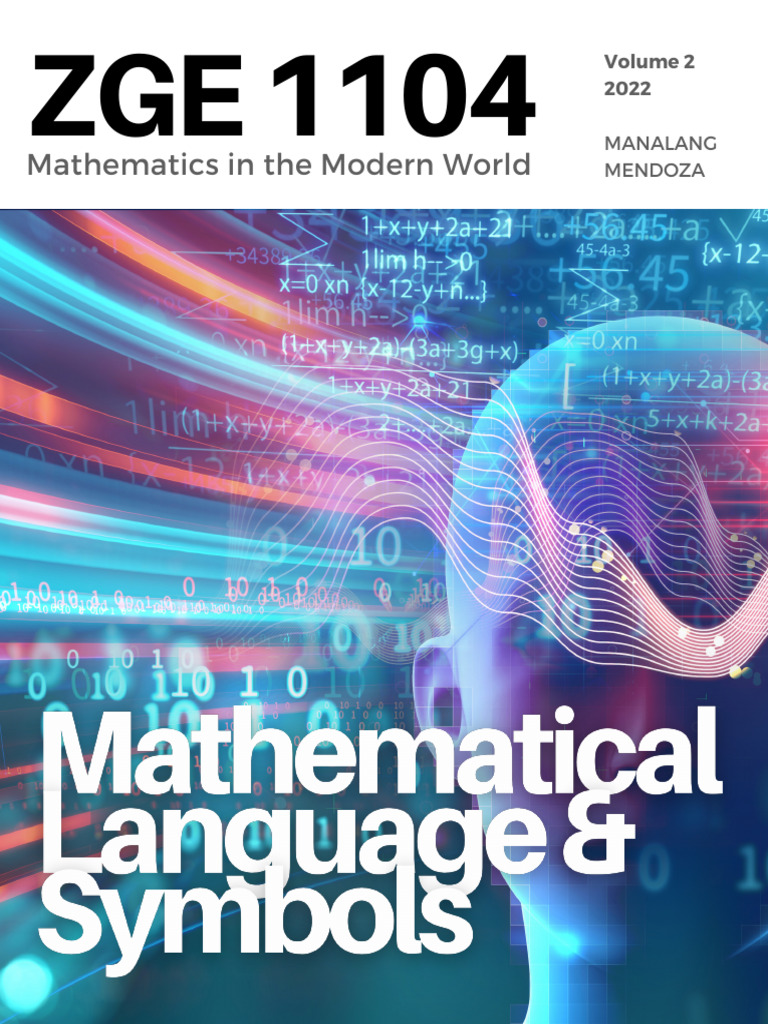 ZGE1104 Chapter 2 Mathematical Language and Symbols-1 | PDF