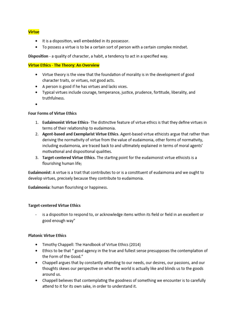 Ethics Final Reviewer | PDF | Virtue Ethics | Virtue