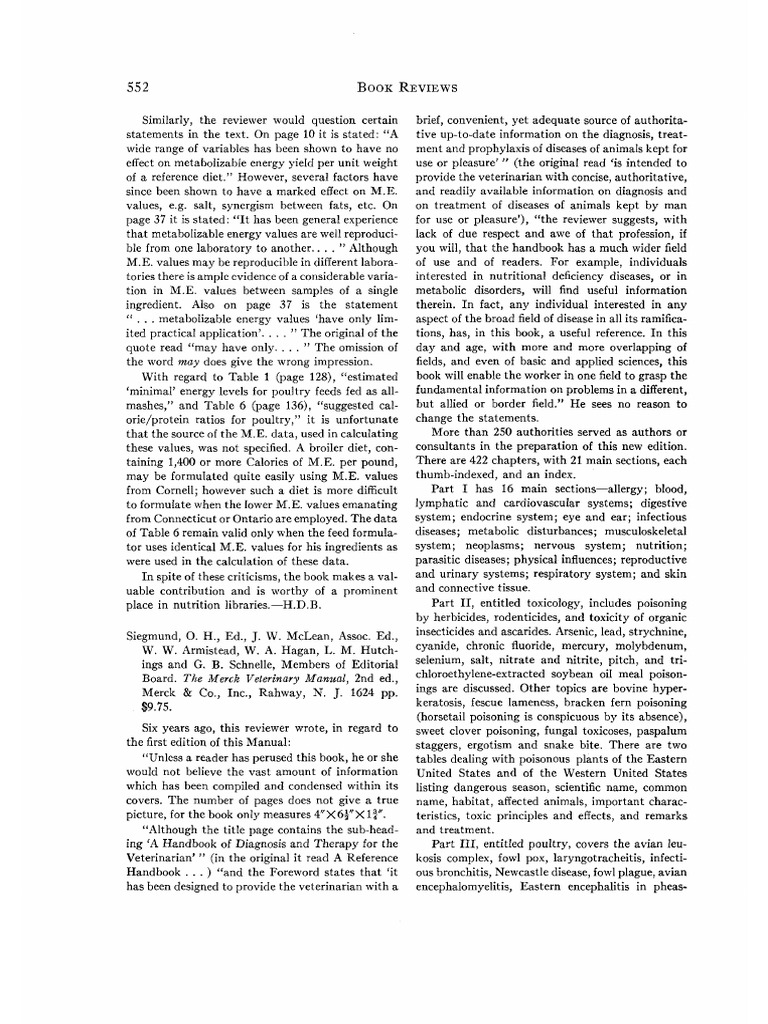 The Merck Veterinary Manual | PDF | Infection | Medical Specialties