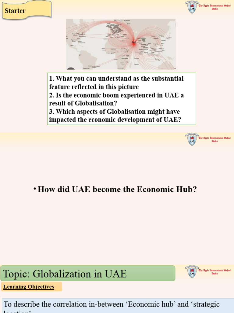 Day 2 Year 8 Globalization in UAE KHDA Plan - Student | PDF ...